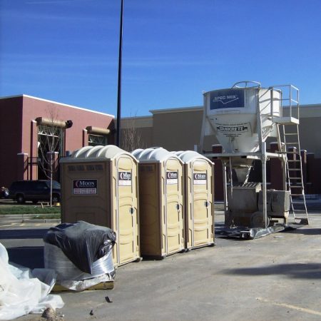 Restroom Trailer Rental, Construction Sites, Moon Portable Restrooms